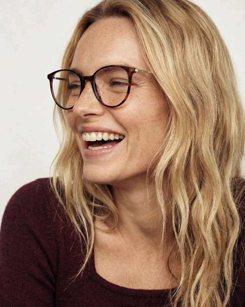Okulary korekcyjne Olivia Satin Gold/Brown Havana | Muscat